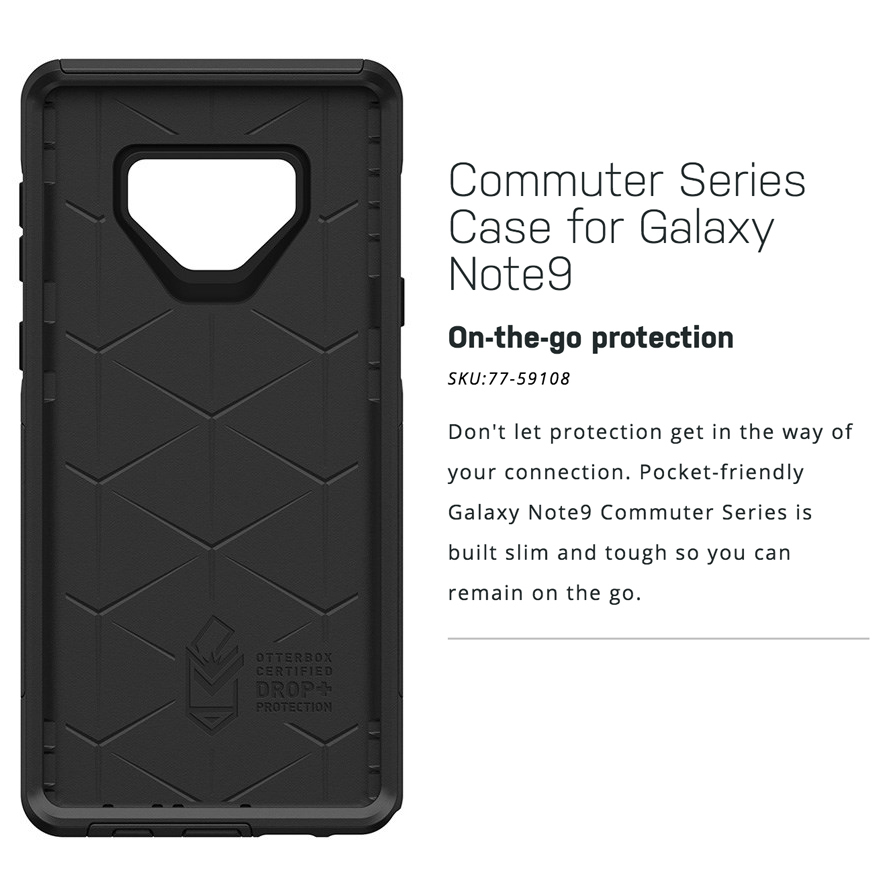 OtterBox Commuter Case for Samsung Galaxy Note 9 (Black)